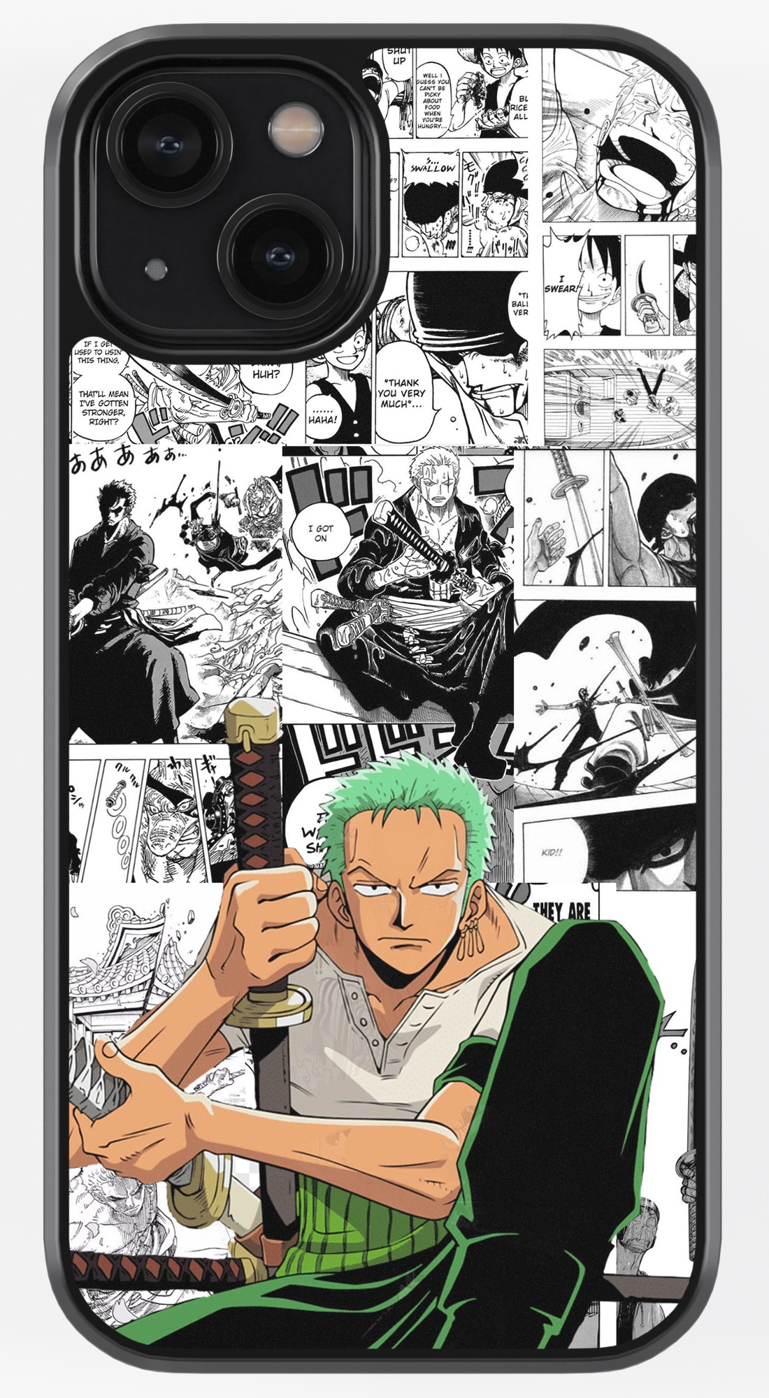 Zoro Manga Art – Mobile Glass Case – FarOwl